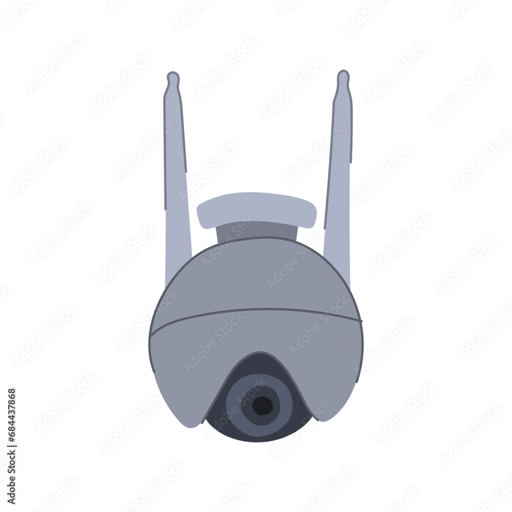 control ip camera cartoon. cam guard, internet equment, lens service ...