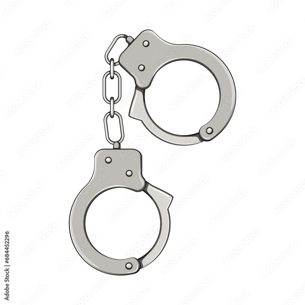 Poster handcuffs handcuffs cartoon – Wall Art | UkPosters