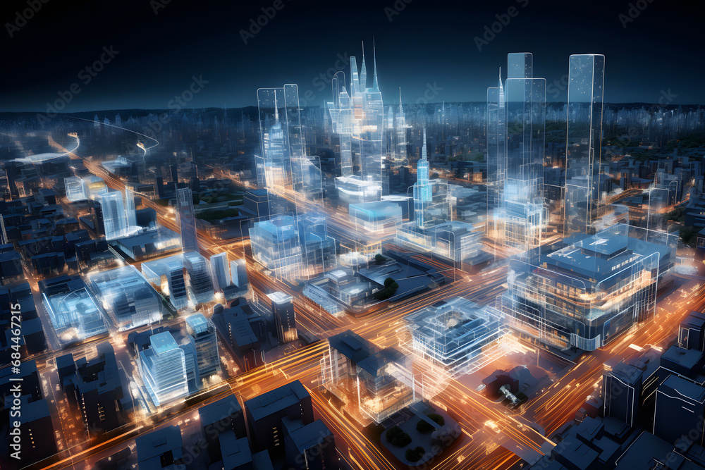 Metaverse Marvels: Urban Planning with Digital Twins and AR Magic Stock ...