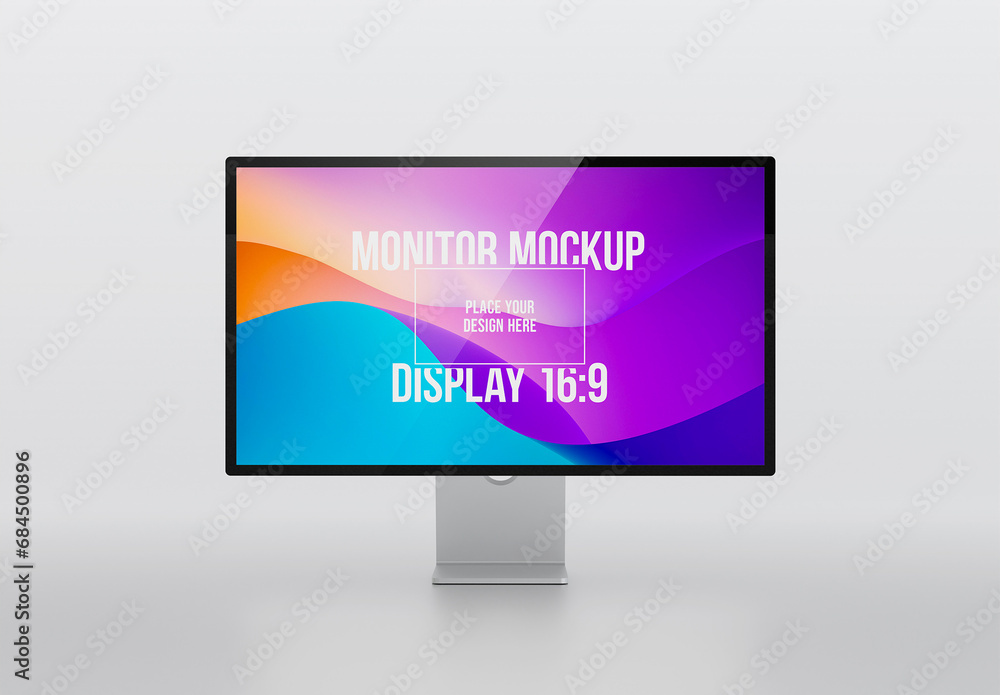Monitor Display Mockup Stock Template | Adobe Stock