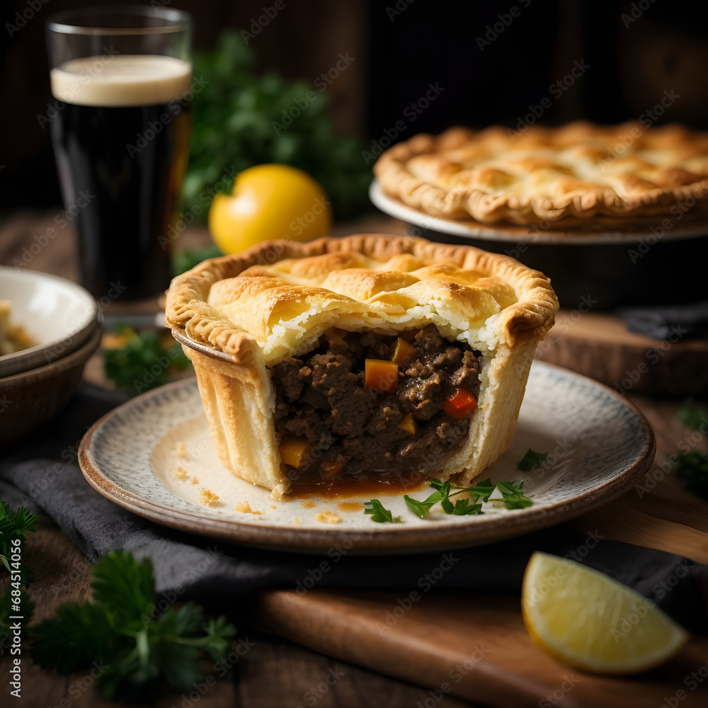 Lamb and Guinness Pie with Flaky Pastry - A Hearty Culinary Embrace ...