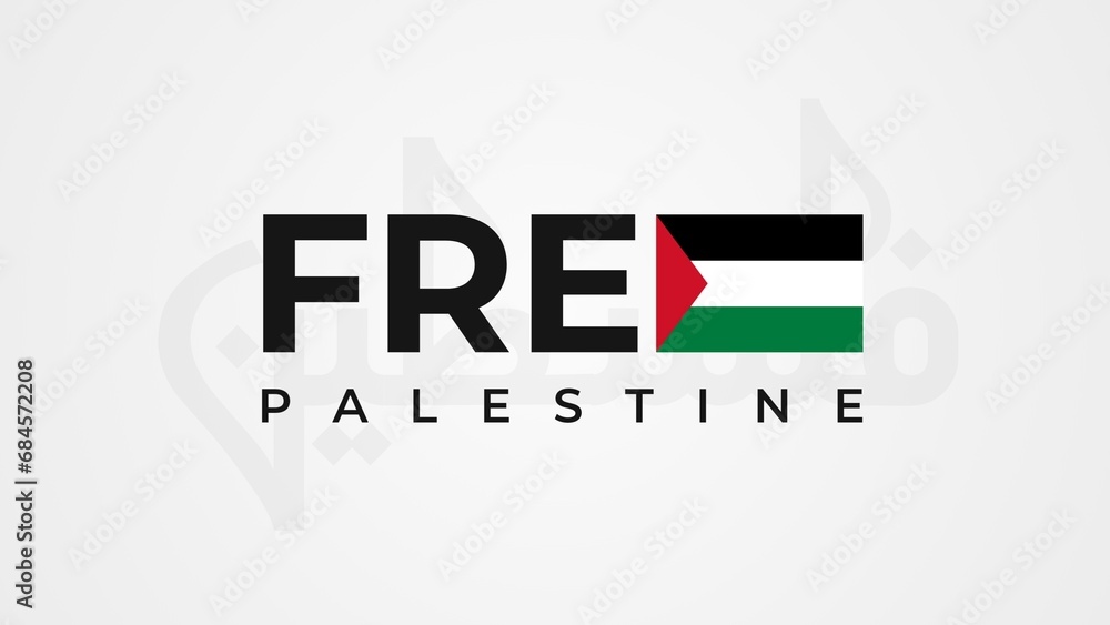 Free Palestine Banner. Free Palestine flag wallpaper, flyer, banne ...