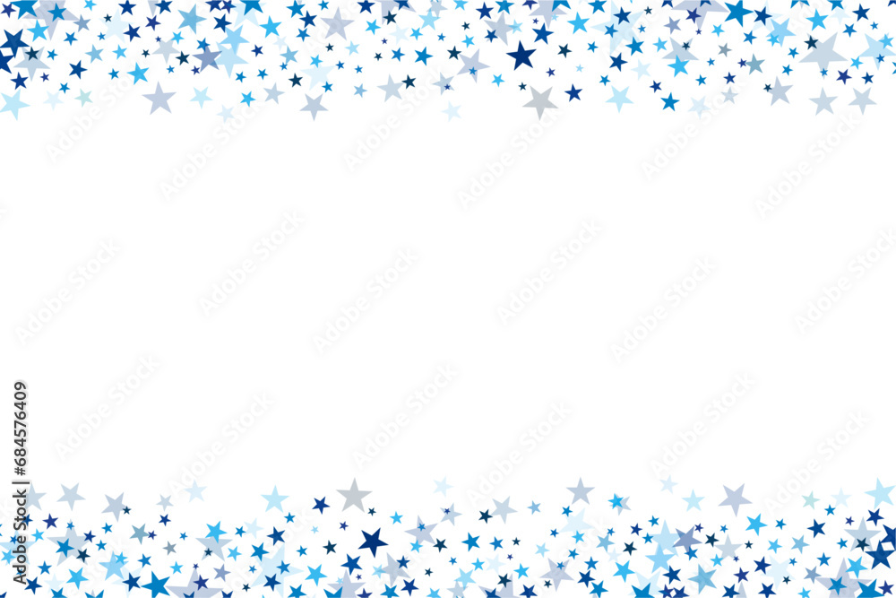 blue falling stars border background Stock Vector | Adobe Stock