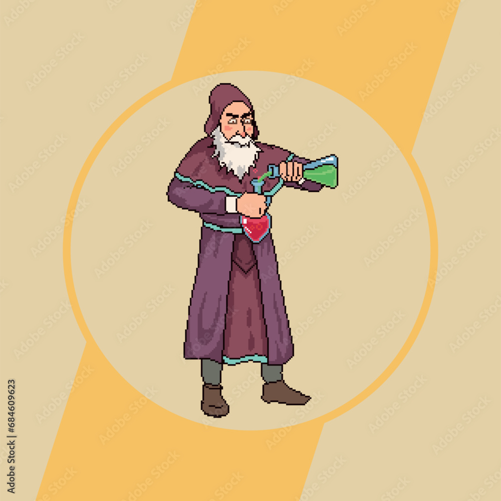pixel art style illustration vector 8 bit 8-bit character set retro ...