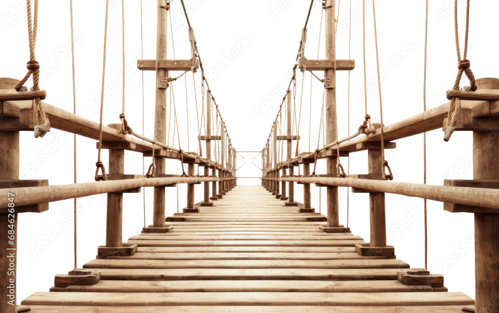 Ropes Course Adventure challenge Isolated on a Transparent Background ...