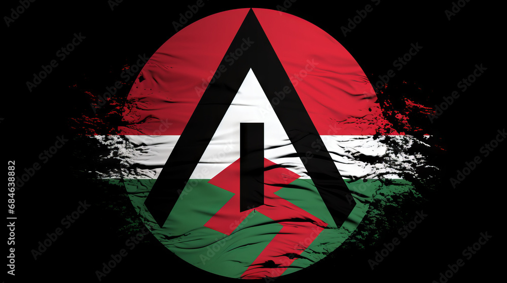 Free Palestine flag with peace symbo Stock Photo | Adobe Stock