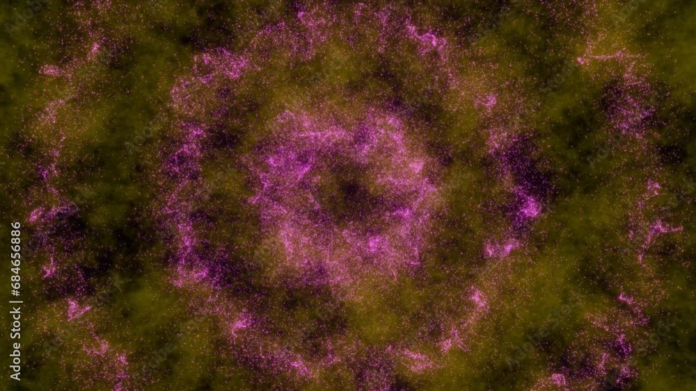 Abstract background loop energy field. Abstract pink circular form. 3D ...