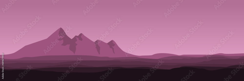 mountain horizon hill landscape vector illustration design for ...
