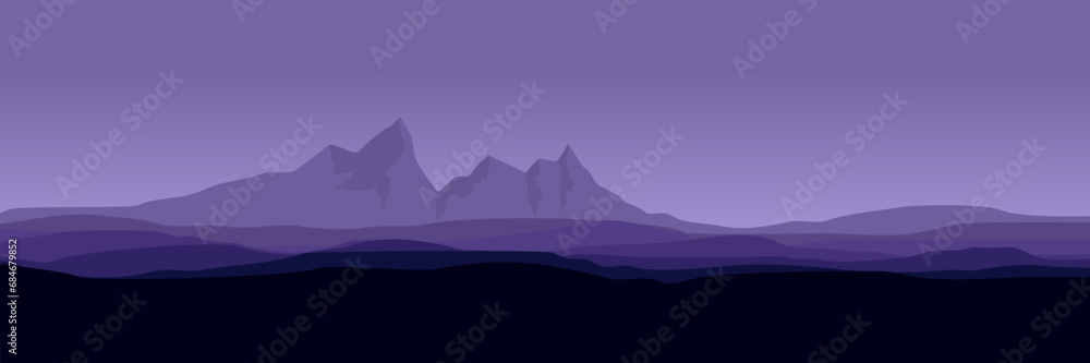 mountain horizon hill landscape vector illustration design for ...