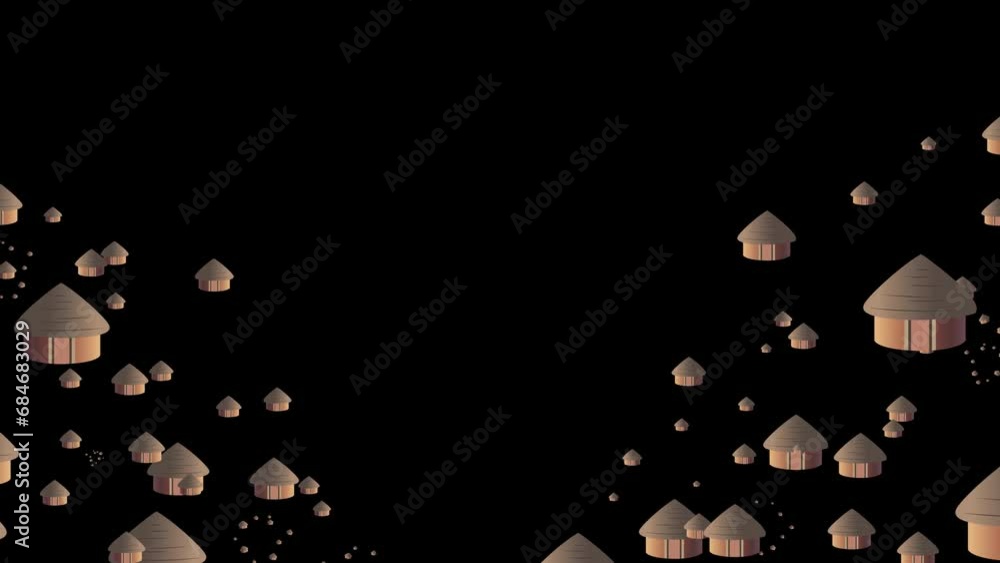 African hut emoji, Ethnic dwelling emoticon, Tribal symbol, Emoji of an ...