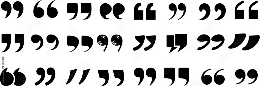 quotation marks and comma vector illustration Ideal for typography ...