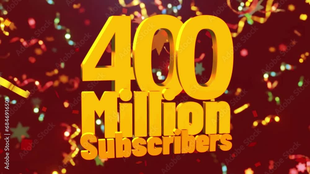 400 million subscribers, 400 million subscribers social media post ...