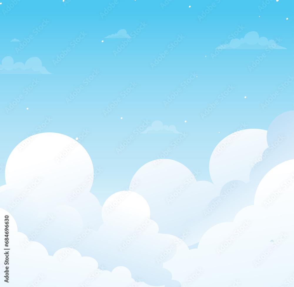 blue sky background, Blue sky with cloud, blue clear sky background, 2d ...