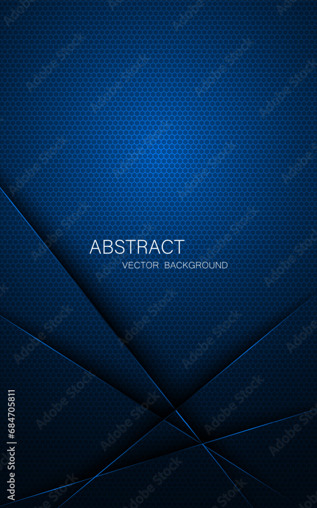Abstract blue steel mesh background with blue glowing lines with free ...