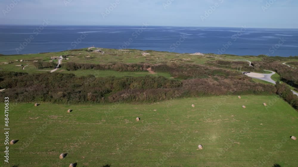 DRONE AERIAL FOOTAGE: The World War II Pointe du Hoc Ranger Monument ...