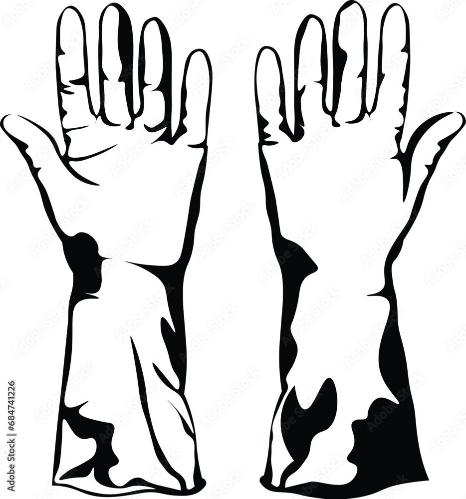 Cartoon Black and White Isolated Illustration Vector Of A Pair of ...