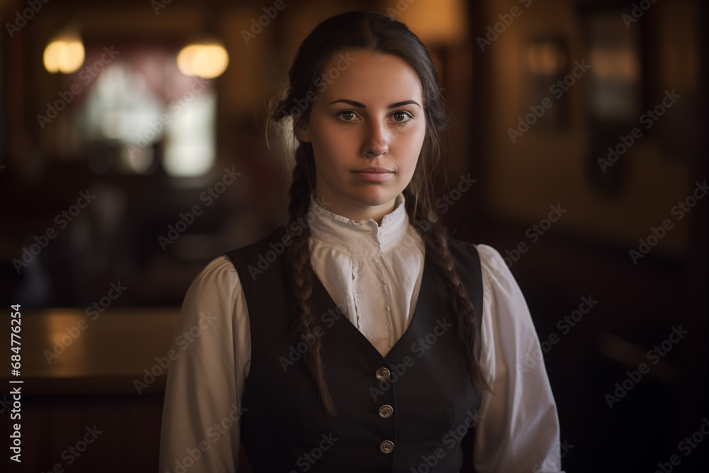 Pretty Young Amish Style Woman - Regency - Victorian - Old West ...