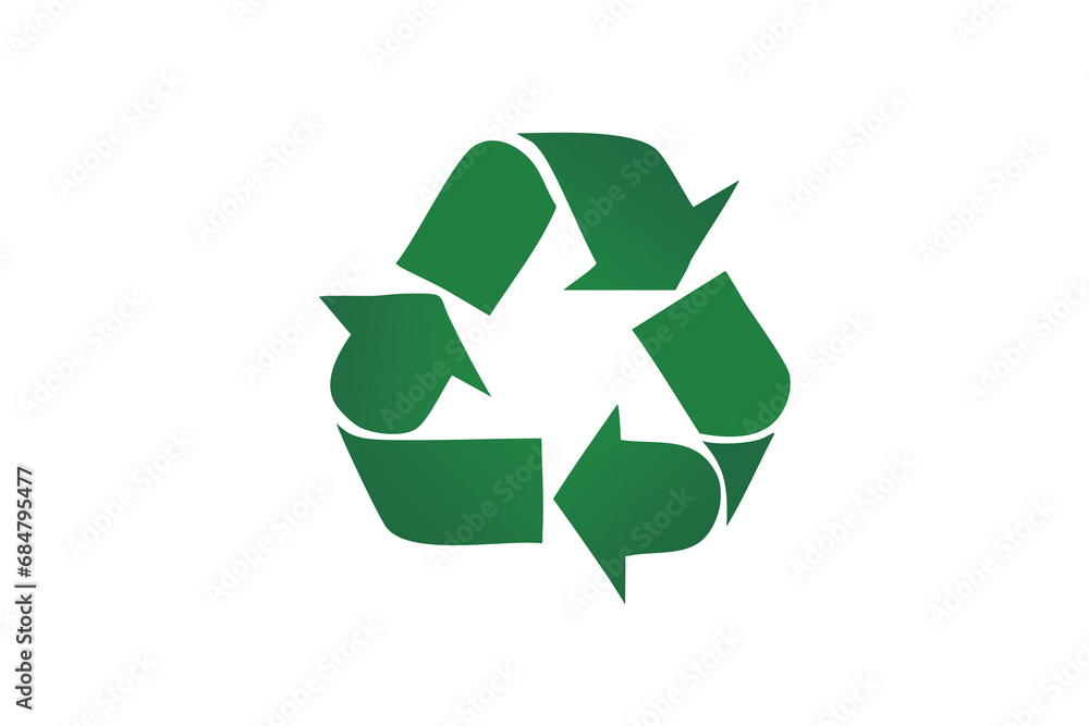 Recycle logo. Recycling. Logo. Icon. Green recycle logo. Square design ...