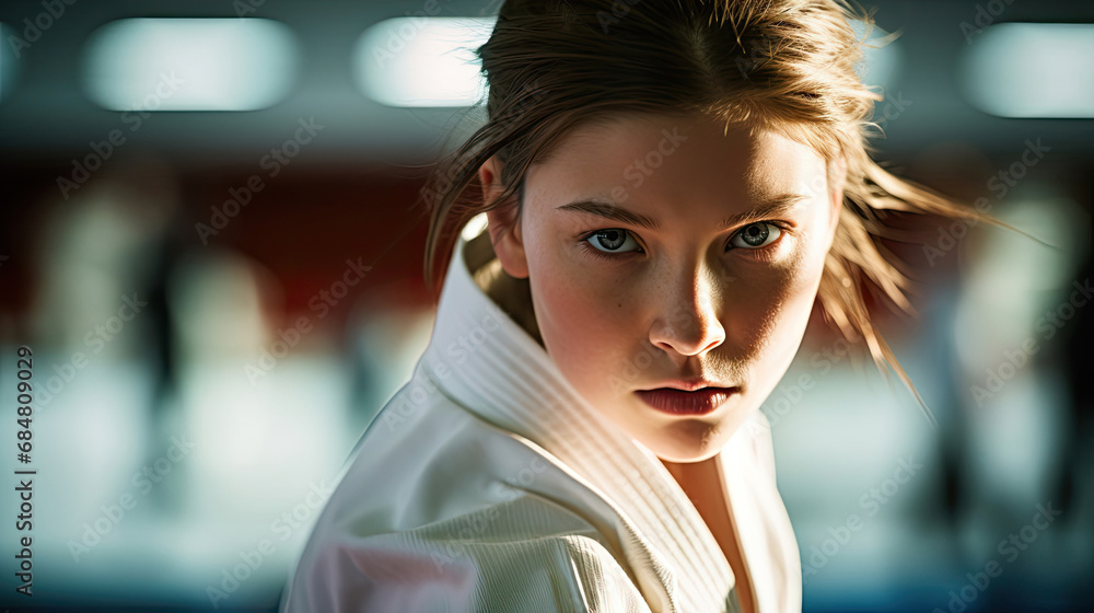 Karateka's concentration in grappling technique calculated movements ...