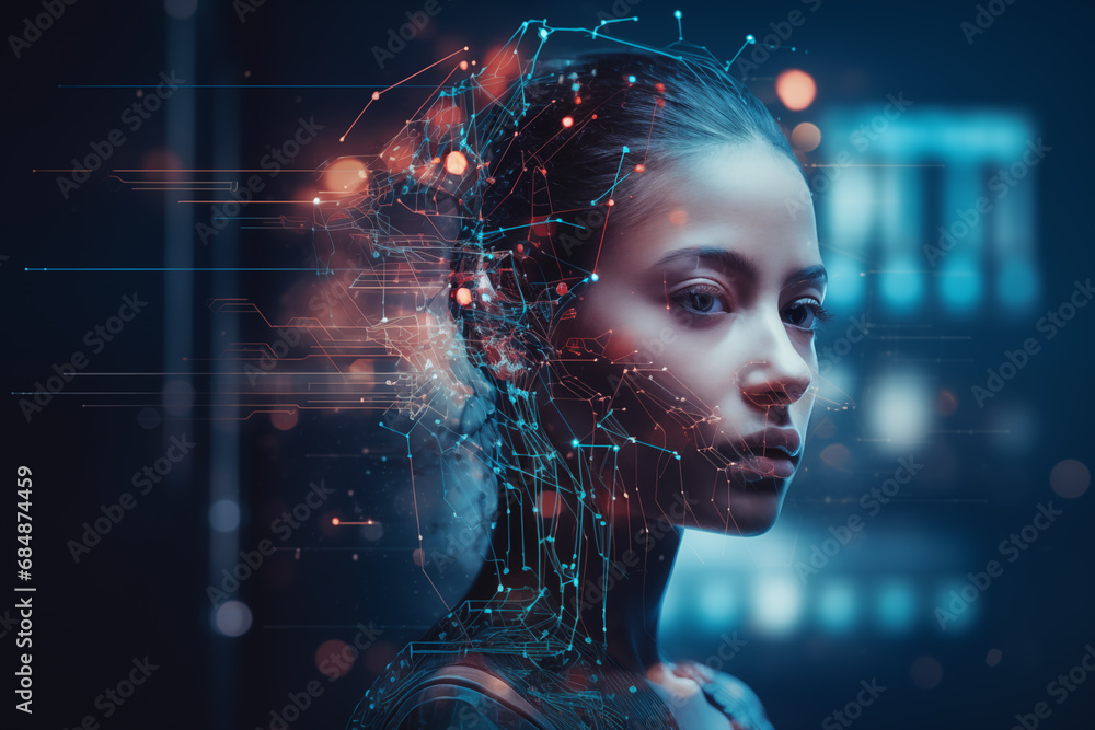 Artificial intelligence robotics computer technology cyborg implants in ...