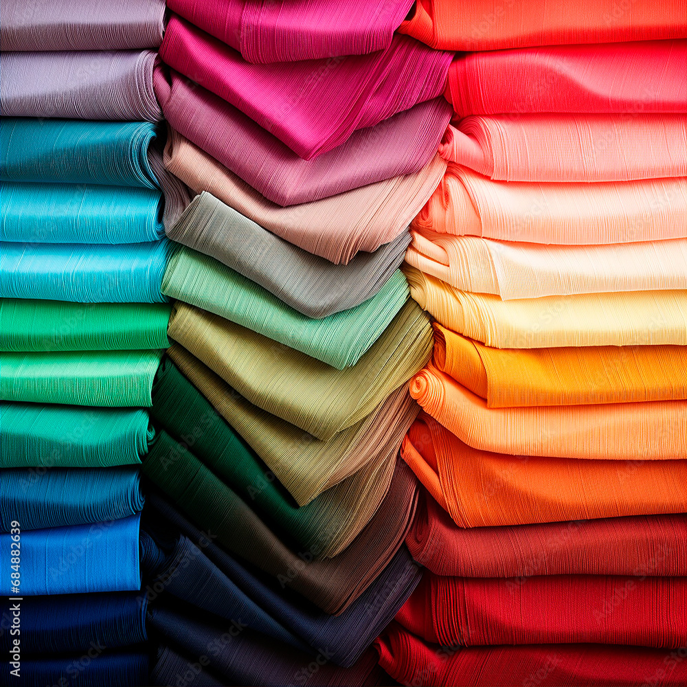 Pantone de colores representado con diferentes telas generado por ia ...