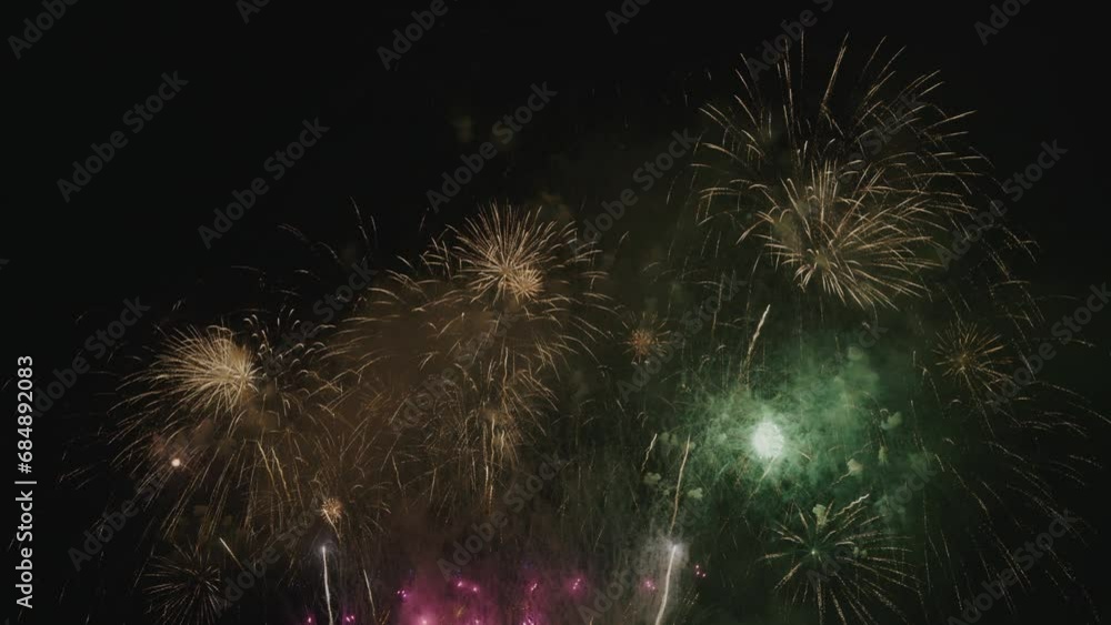 Fireworks explode like stars in the night sky over Pattaya ...