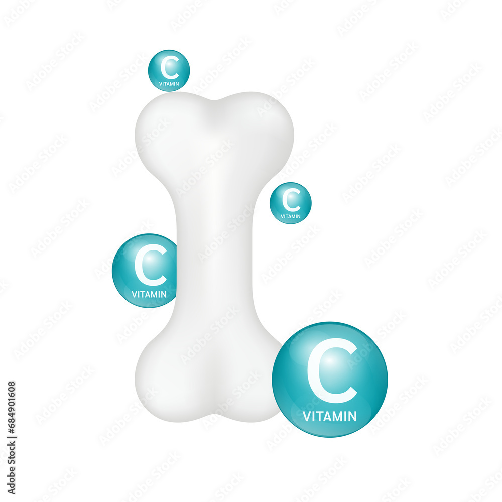 Vitamin C green help strengthen bone. Healthy knee bone human bone ...