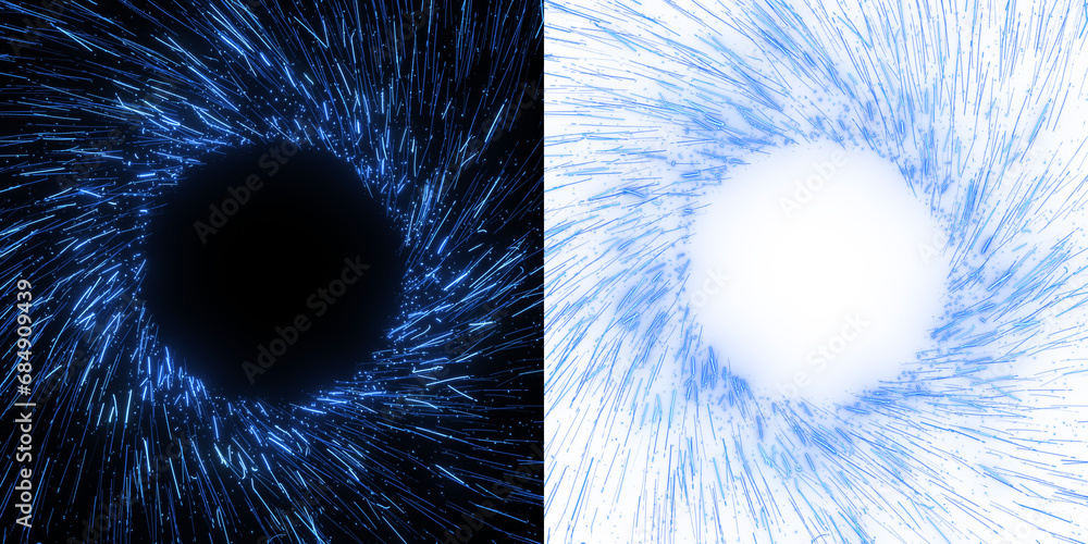 Photo A dynamic and otherworldly illustration of a spiral formation ...