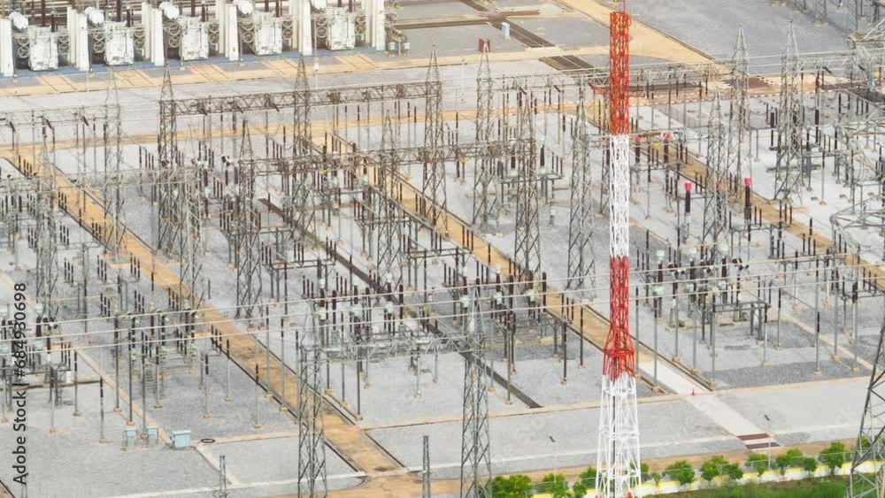 A high voltage power station is an electrical substation equipped with ...