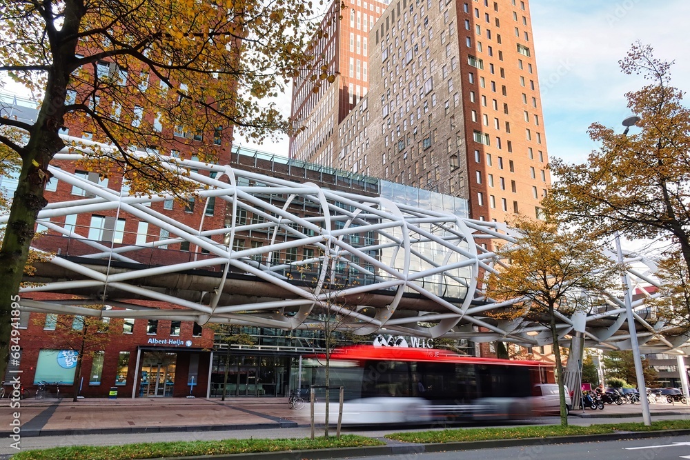 Den Haag, Netherlands - November 03 2021 : modern infrastructure of a ...