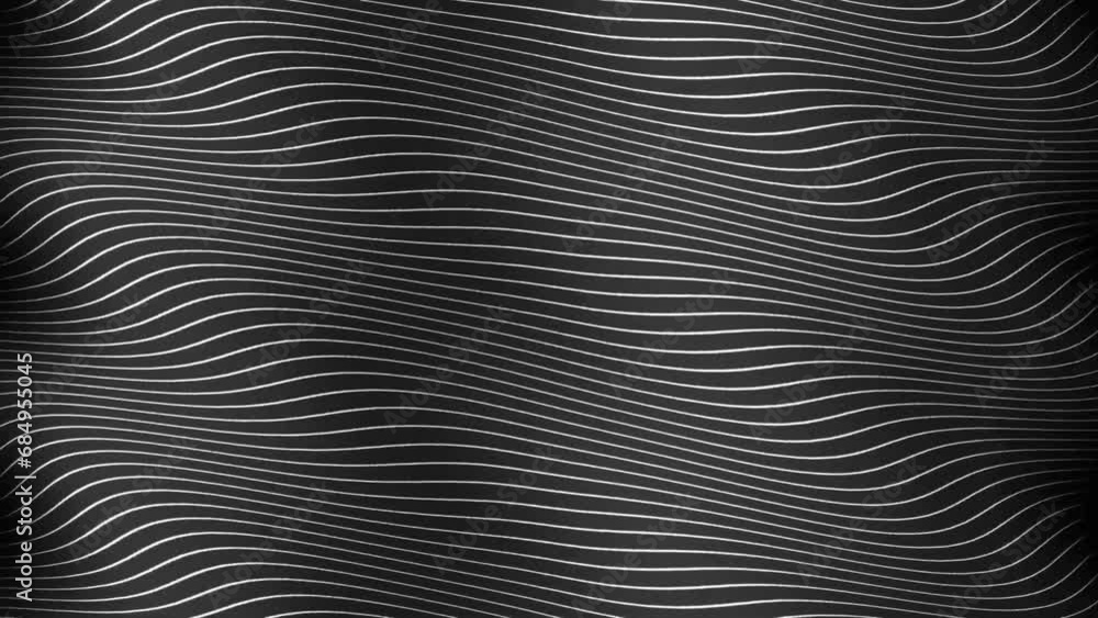 Vidéo Stock Abstract wave white lines loop animated video. 3d Abstract ...