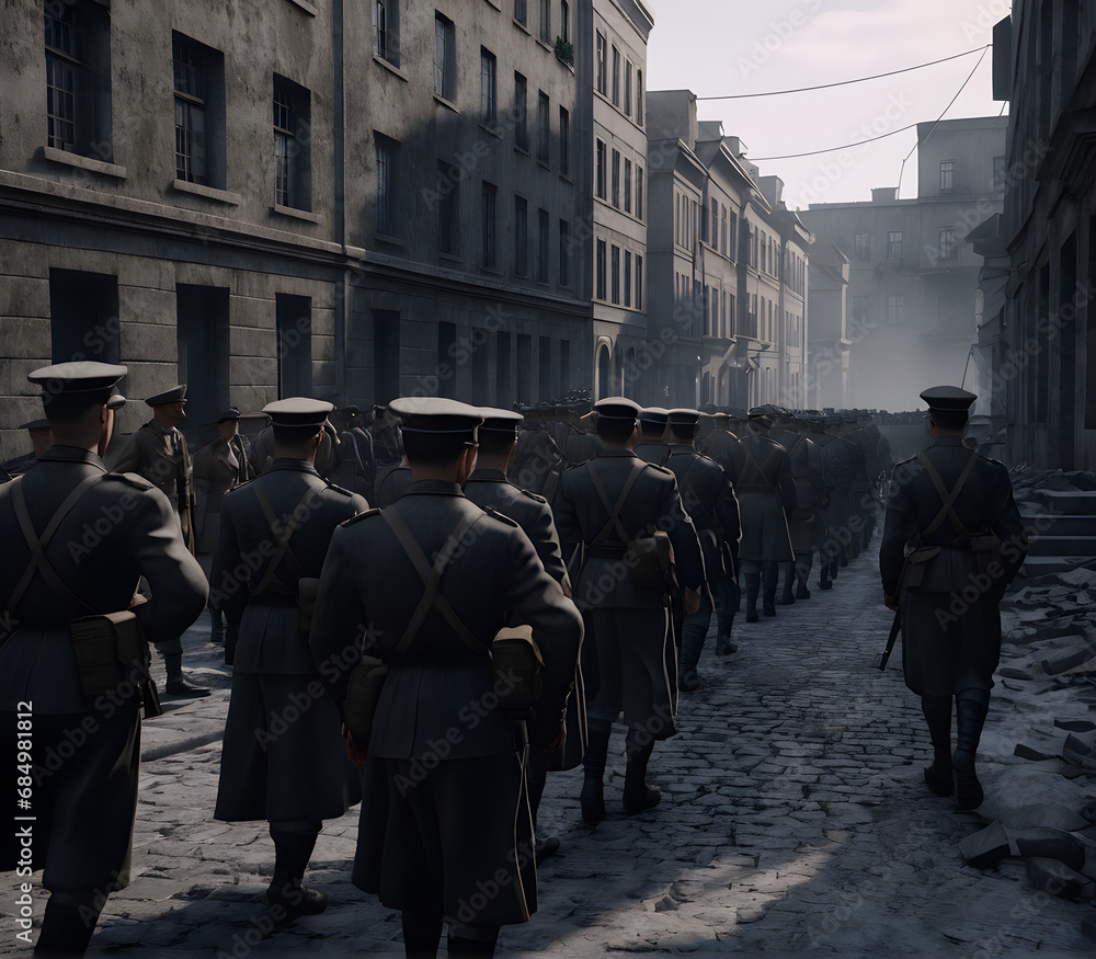 chaos on the streets of Warsaw during World War II. Echoes of Heroism ...