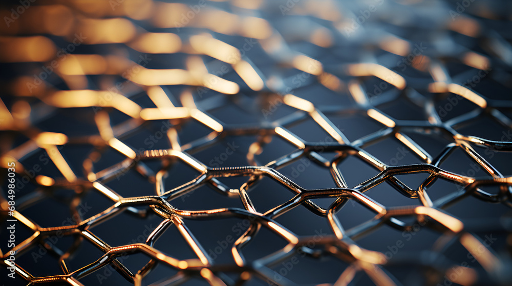 Abstract digital science technology geometric hexagonal pattern ...