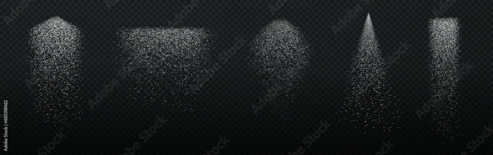 Design element for kitchen, bakery, advertising, video. Powder sugar ...