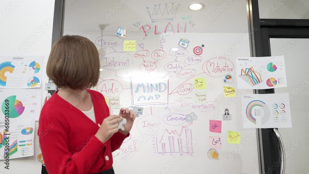 Brainstorming idea banner was picked during business meeting ...