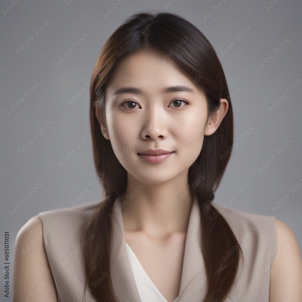 Poster female portrait, looking into the camera portrait, looking into ...