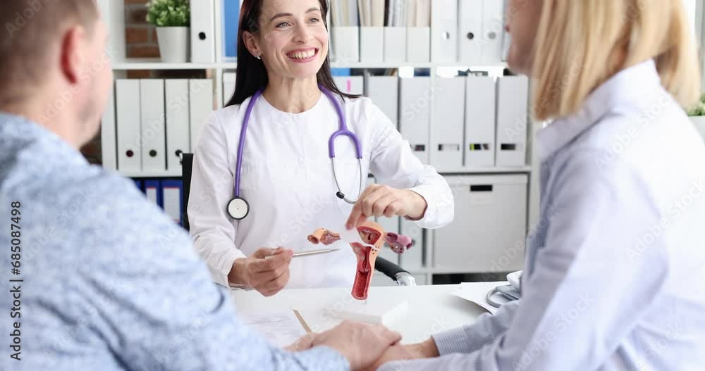 Gynecologist conducts consultation for married couple and shows on ...