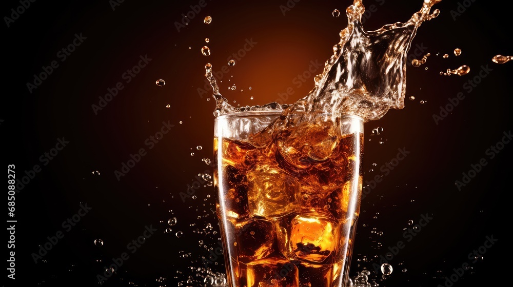 cool liquid soda drink classic illustration fresh carbonated, coke coca ...