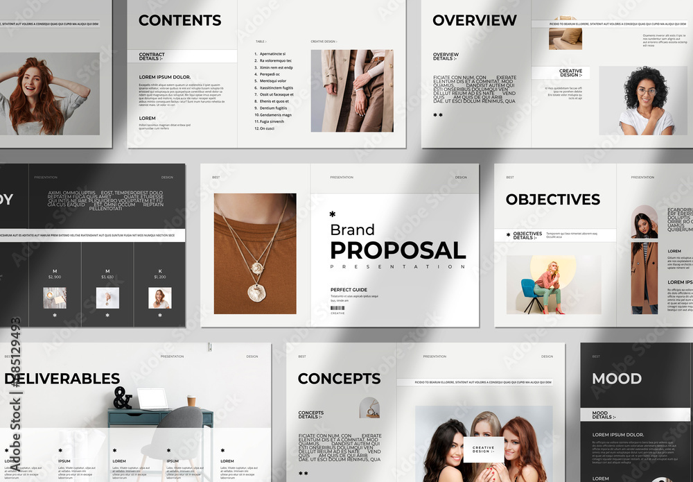 Brand Proposal Presentation Template Stock Template | Adobe Stock