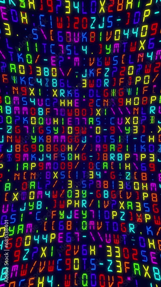 Vidéo Stock Vertical video - colorful digital code matrix motion ... Vidéo Stock Vertical video - colorful digital code matrix motion ...