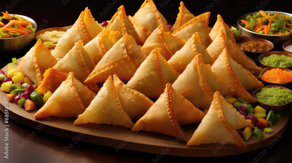 background samosa indian food samosa illustration varieties snack ...