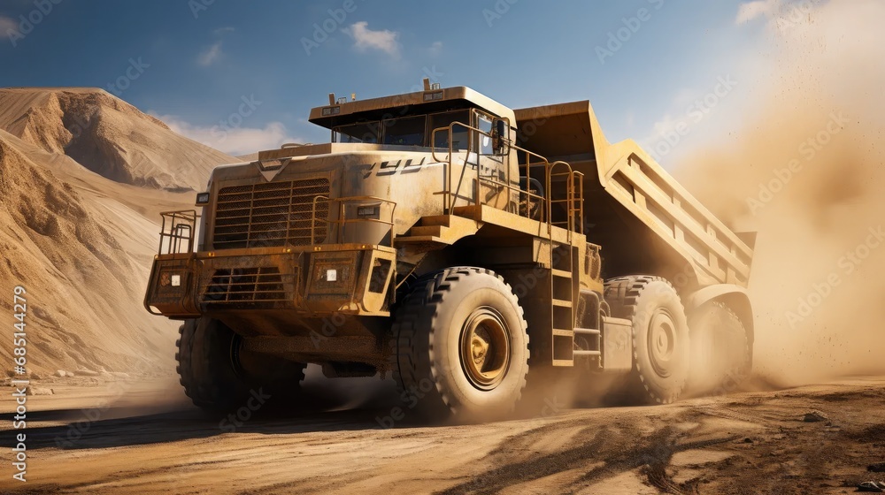 Unleash the Power: Witness the indomitable force of quarry machinery as ...