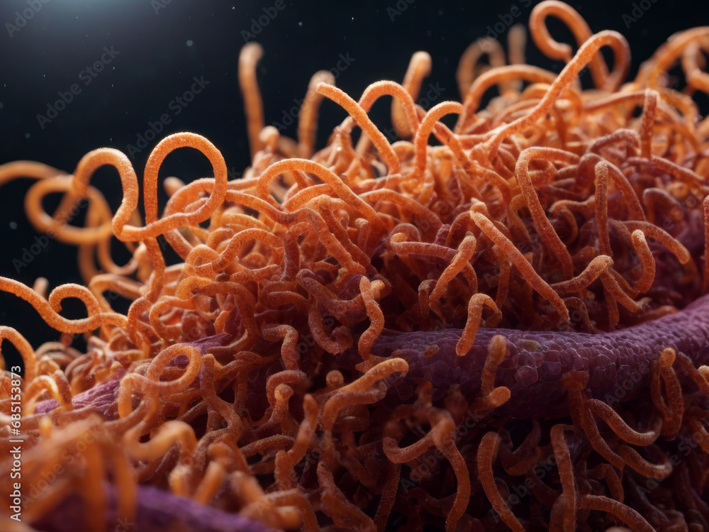 Borrelia burgdorferi - spirochetes are long and slender bacteria. A ...