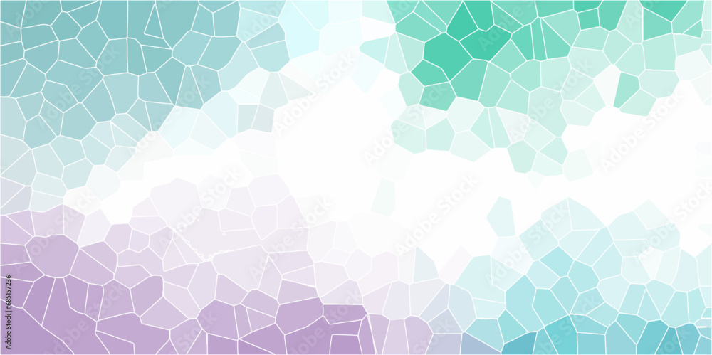 Vecteur Stock Multicolor Broken Stained Glass Background with White ...