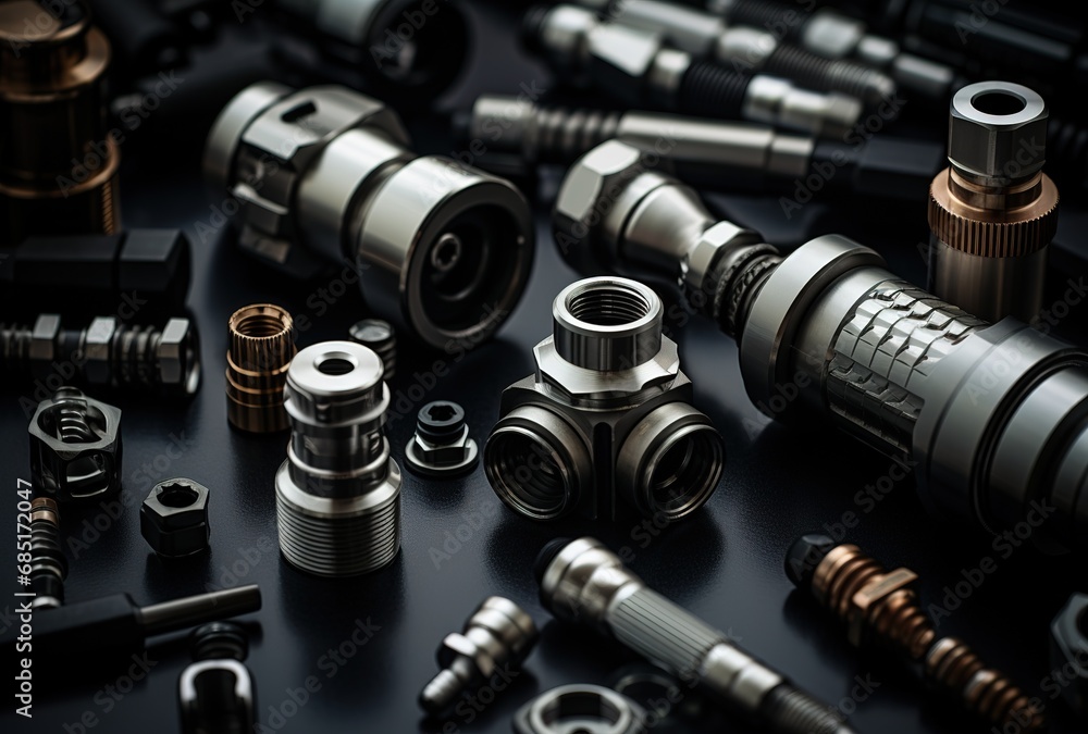 Organized collection of industrial machine parts: a visual ...