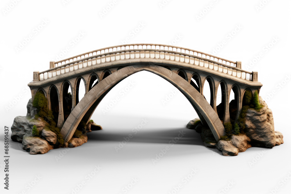 iron bridge with columns, isolated on transparent background, png file ...