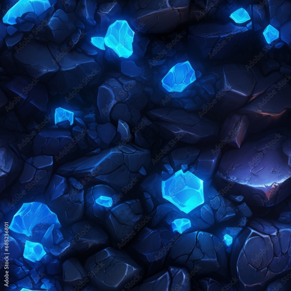 Seamless stone texture in a hand-painted style. Painted texture of ...