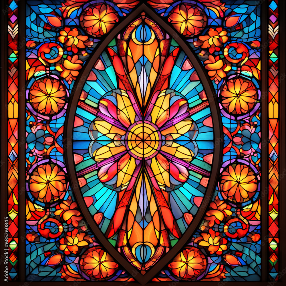 Cathedral Stained Glass Style Glass: stained glass from ancient ...