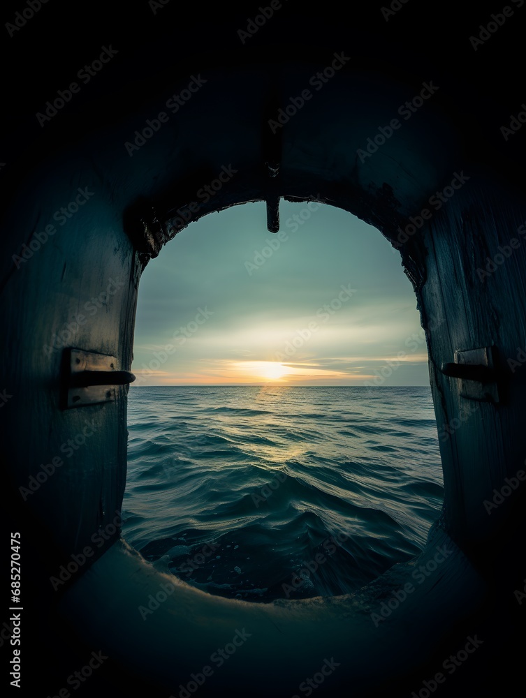 Cove Conundrum Keyhole Glimpse into the Ocean Riddles on a Rocky Island ...