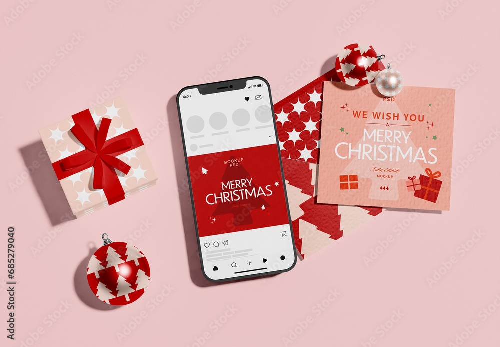 Christmas Sale Mockup Stock Template | Adobe Stock